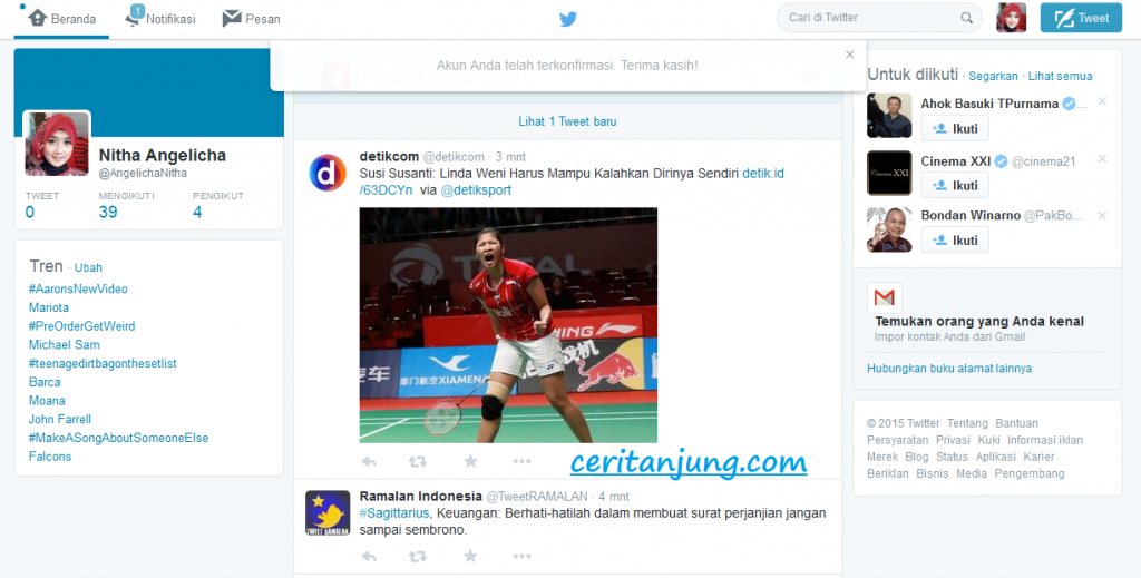 Cara Membuat Akun Twitter dengan Mudah Terbaru 2015